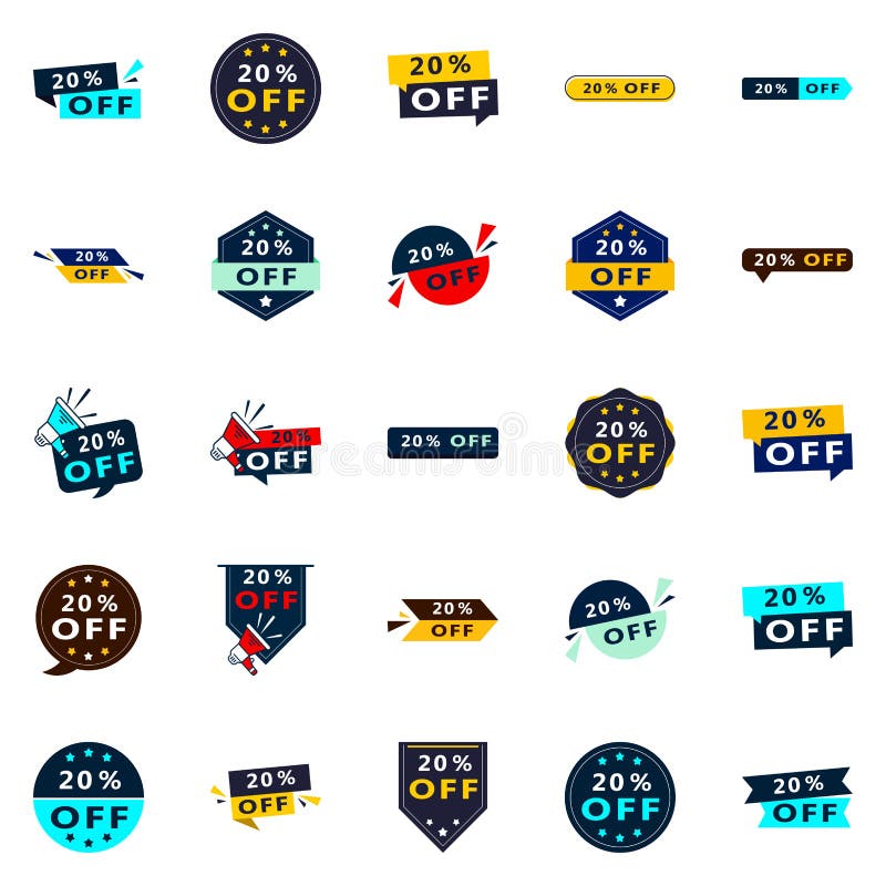 Increase Your Sales with Our Pack of 25 Eye-catching 20 Off Banners ...