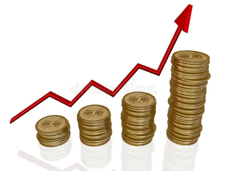 Increase your savings stock illustration. Illustration of investment ...