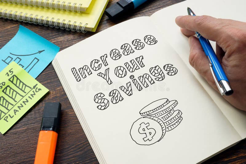 Increase Your Savings is Shown on the Photo Using the Text Stock Photo ...
