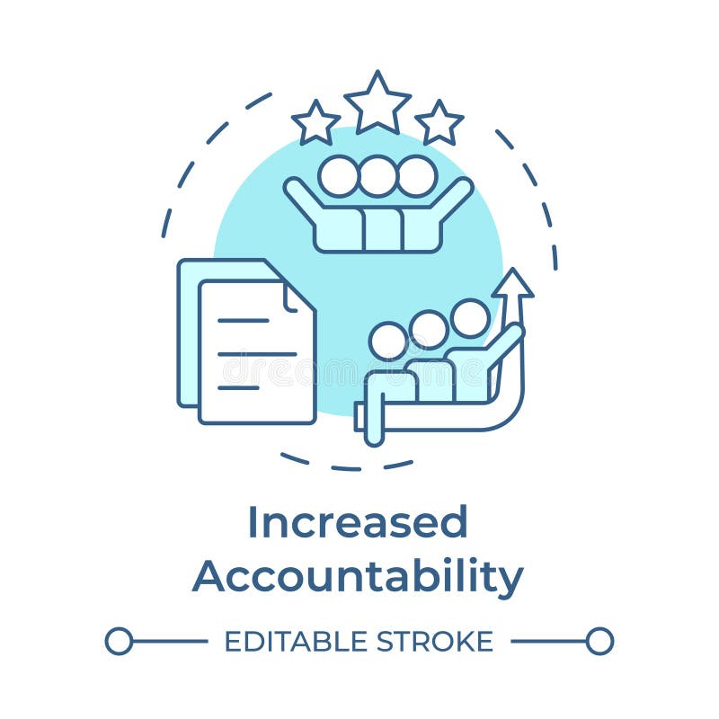 Accountability Concept Icon Stock Illustration - Illustration of writer ...