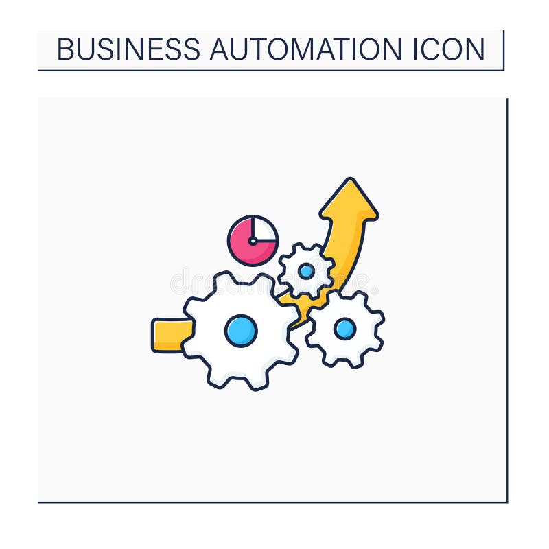 Increased Efficiency Color Icon Stock Vector - Illustration of industry ...