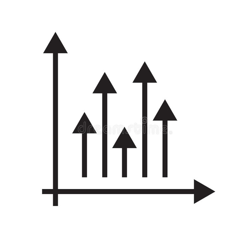 Increase Icon Vector Sign And Symbol Isolated On White Background ...