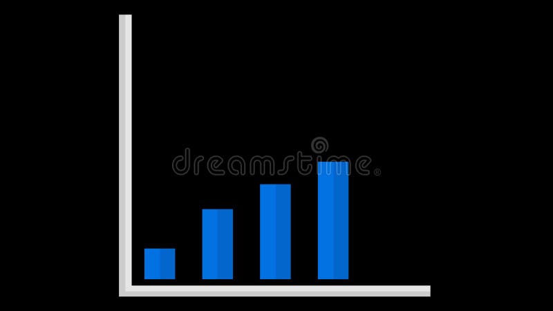 Increasing Bar Chart Animation Stock Video - Video of graphic, result ...