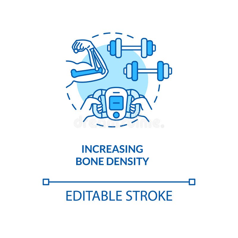 Bone Density Health Check Color Icon Vector Illustration Stock Vector ...