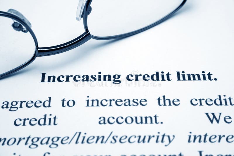 Increasing credit limit stock image. Image of credit - 178726681