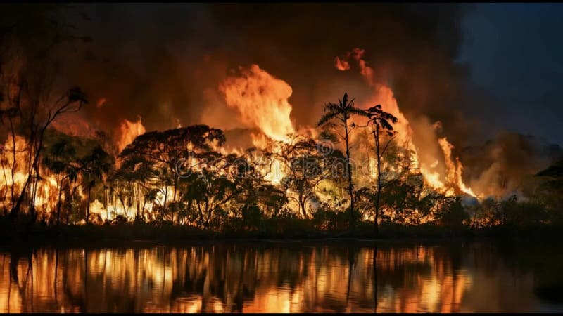 Amazon Forest Fires and Climate Impact Stock Video - Video of rights ...