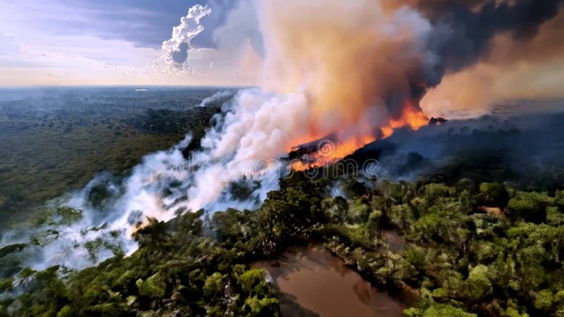 Amazon Forest Fires and Climate Impact Stock Footage - Video of climate ...