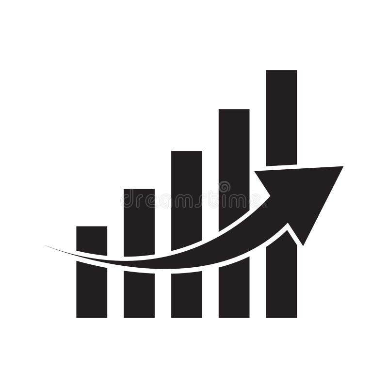 Increasing Graph. Vector Illustration Decorative Design Stock Vector ... Increasing Graph. Vector Illustration Decorative Design Stock Vector ...