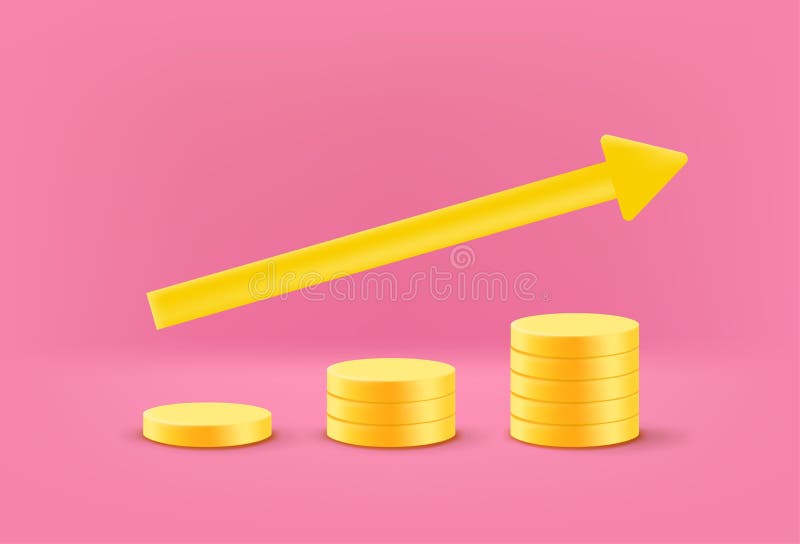 Increasing Income. Growing Business Concept Stock Vector - Illustration ...