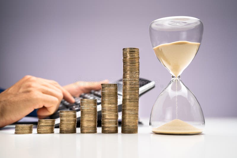 Increasing Money Coin Stack Concept Stock Photo - Image of chart ...