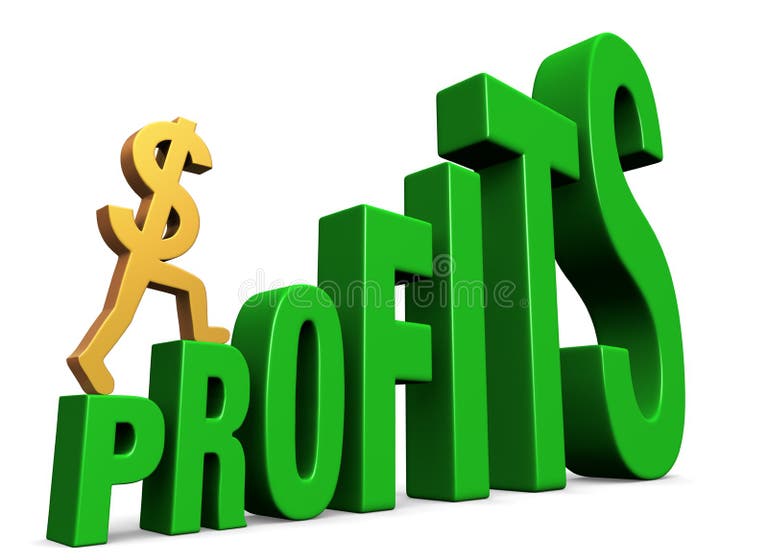 Increasing Profits stock illustration. Illustration of growing - 27978017