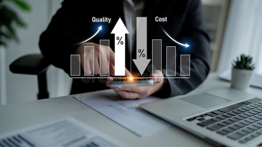 Increasing Quality while Reducing Cost for Performance Improvement Latch Stock Photo - Image of ...