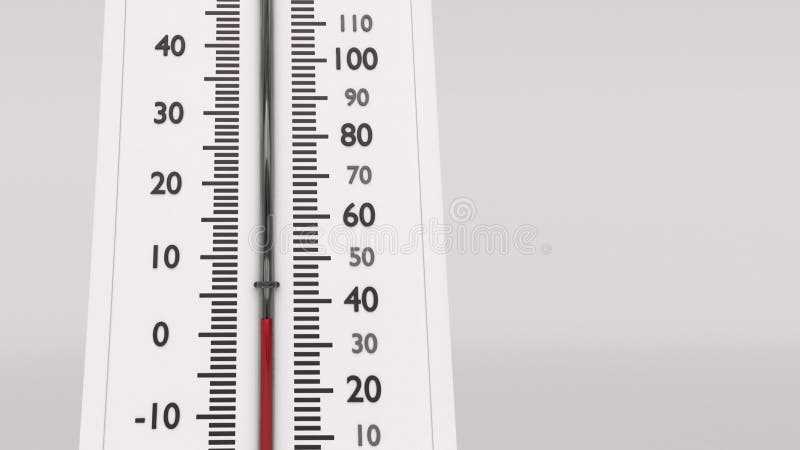 Increasing Temperature with Steam and Scale Going Up. Stock Video ...