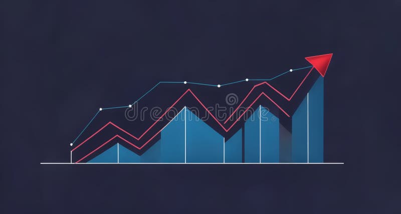 Increasing Trend - a Visual Representation of Growth Stock Illustration ...