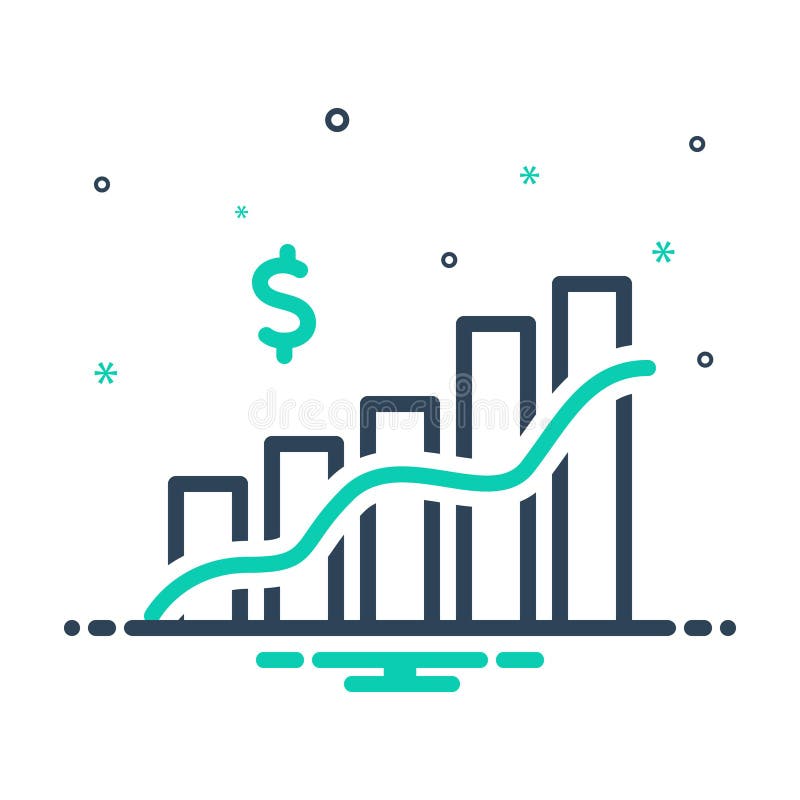 Mix Icon for Increasingly, Growth and Chart Stock Vector - Illustration ...