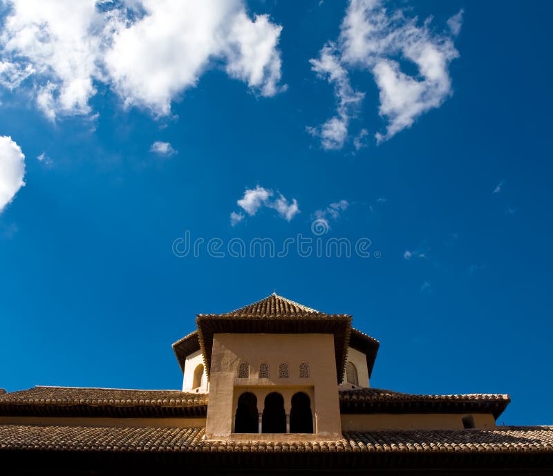Incredible Architecture of the Alhambra Palace Stock Image - Image of ...