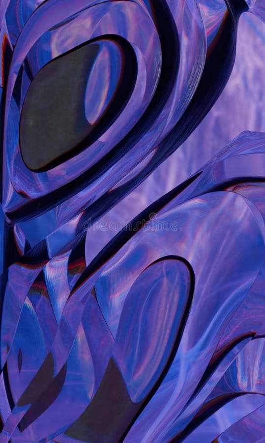 Incredible Color Reflections in Curved Glass Stock Illustration ...