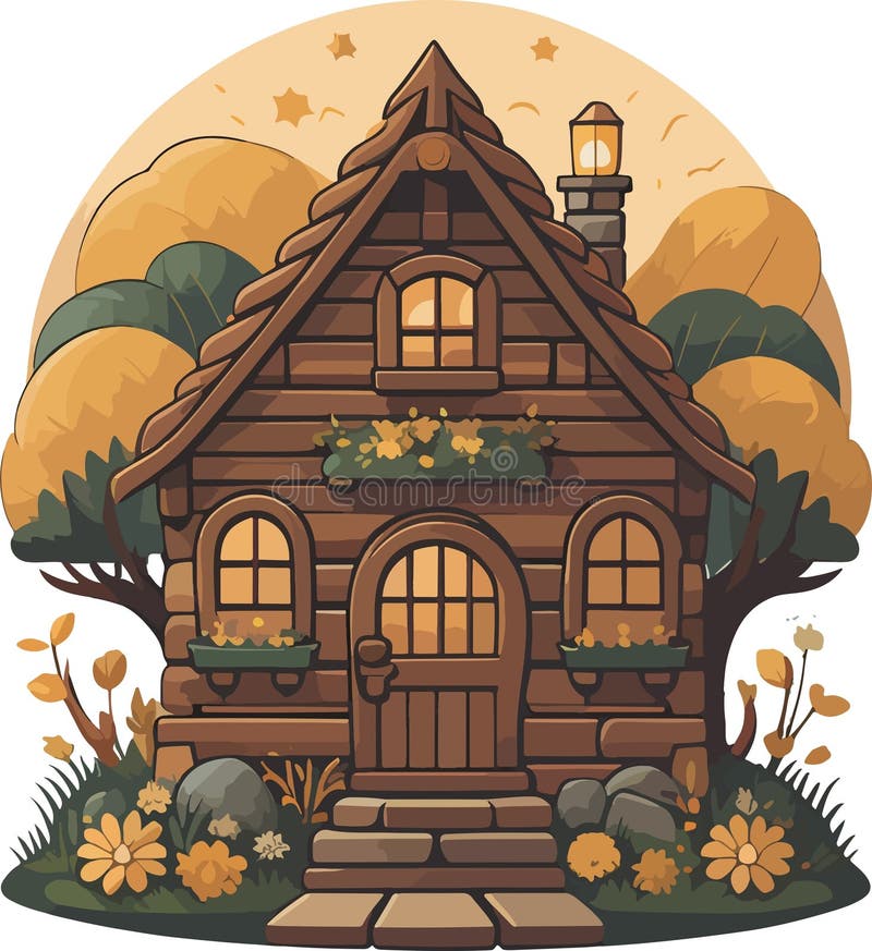 Incredible and Cuteness Elf House Vector Art Stock Vector ...