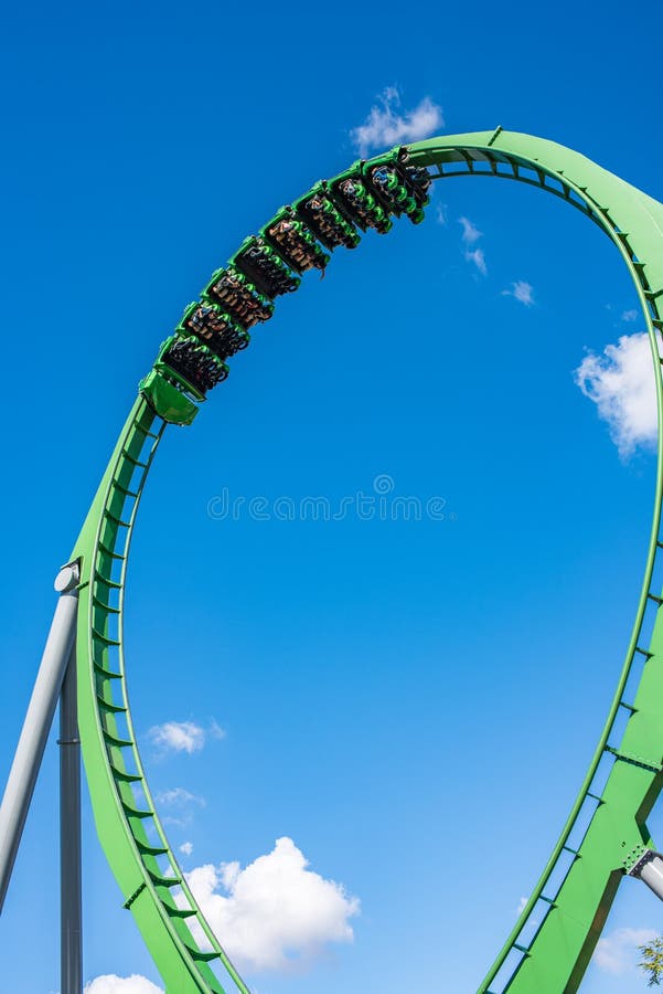 The Incredible Hulk Roller Coaster Editorial Stock Photo - Image of ...