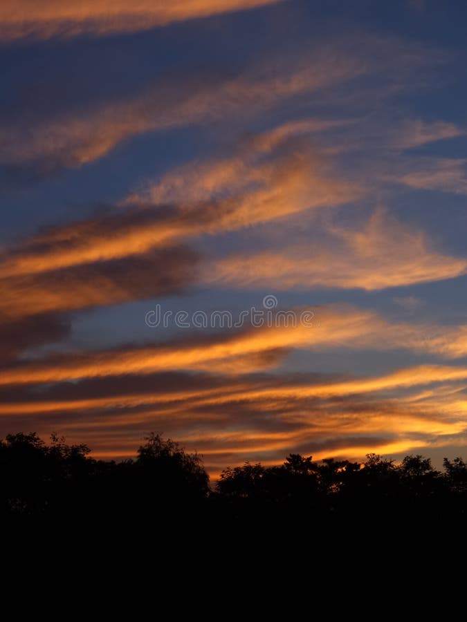 Deep orange sunset stock photo. Image of sunset, incredible - 44828868