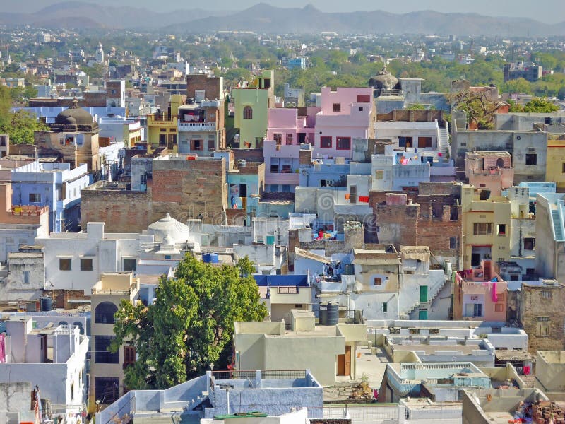 Beautiful Andd Colorful Cityscape in India Stock Photo - Image of city ...