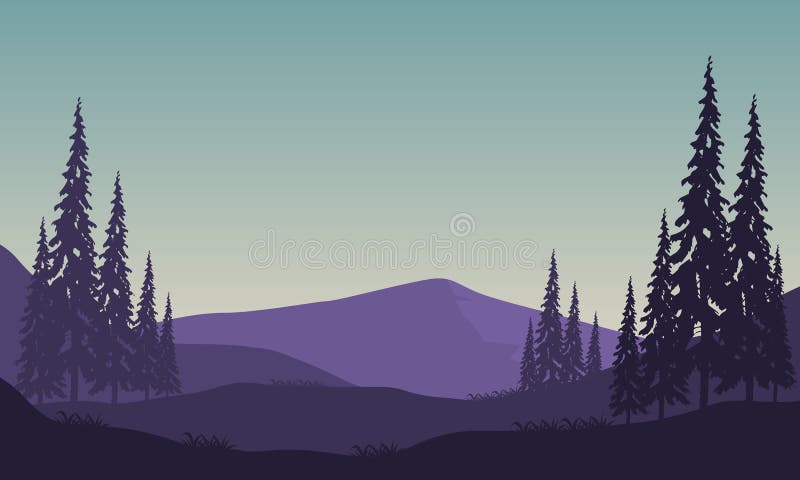 Incredible Natural View from the Edge of the City at Sunrises. Vector ...