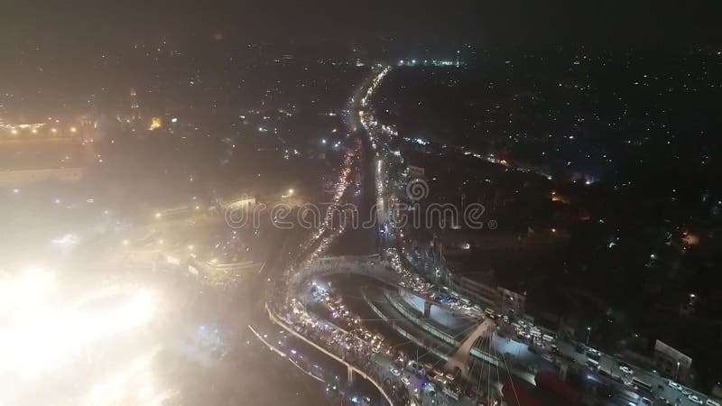 Incredible Night View of Lahore. Stock Footage - Video of park, asia ...