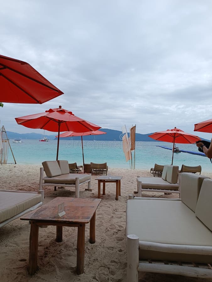 Incredible place for relax stock image. Image of beach - 262310347