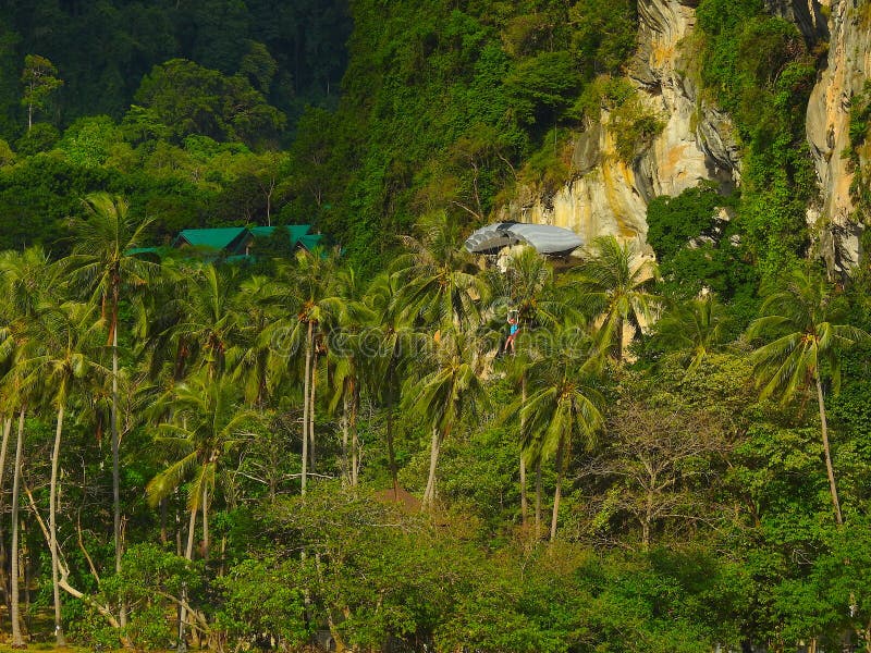 Amazing Scenery on a Thai Beach Stock Image - Image of mountains ...