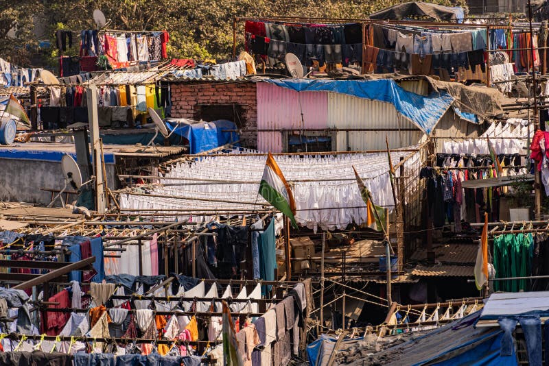 Incredible View of the Dhobi Ghat in Mumbai Editorial Stock Image ...