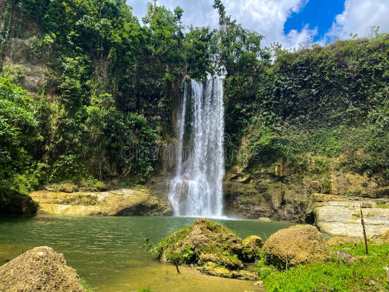 Incredible Waterfalls in Bohol Island Stock Photo - Image of philipines ...