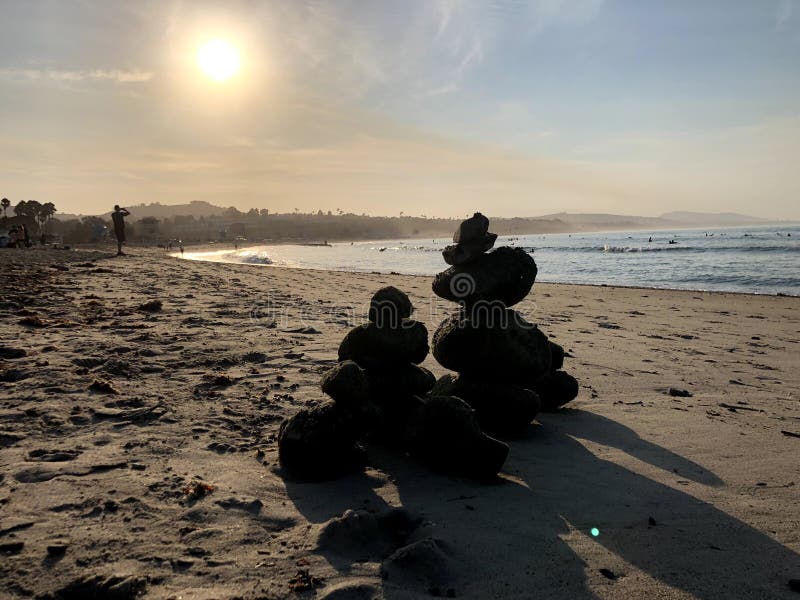 Beach rocks stock photo. Image of incredibly, dawn, morning - 235507714