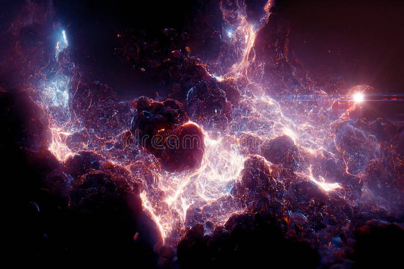 Incredibly Beautiful Galaxy or Nebula Starry Sky in Outer Space ...