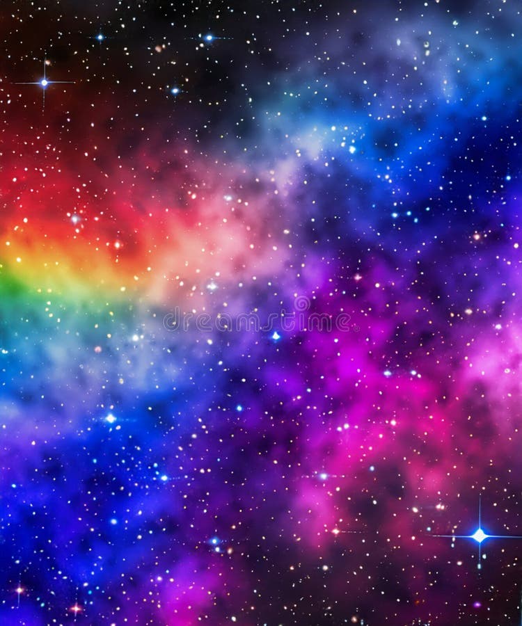 Incredibly Beautiful Galaxy in Outer Space. Nebula Night Starry Sky in ...