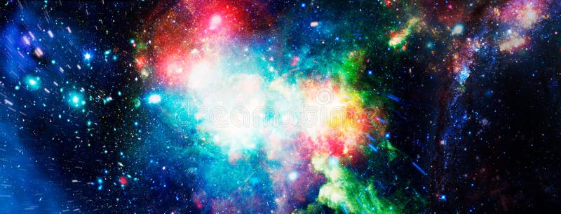 Incredibly Beautiful Galaxy in Outer Space. Nebula Night Starry Sky in ...