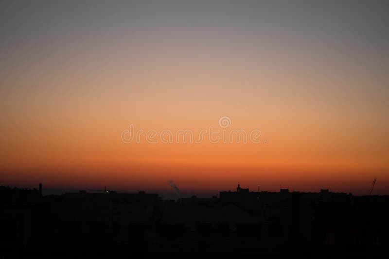Incredibly Beautiful Hot Orange Sunrise, Spring Day Stock Image - Image ...