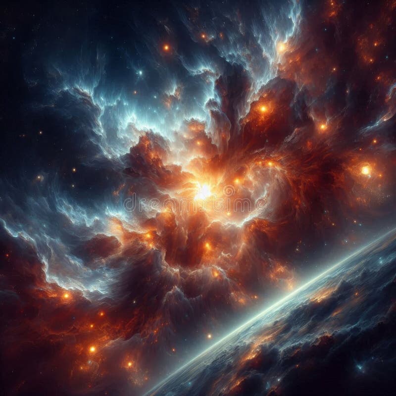 Incredibly Beautiful Space Sci-Fi Image, Galaxies and Planets in the ...