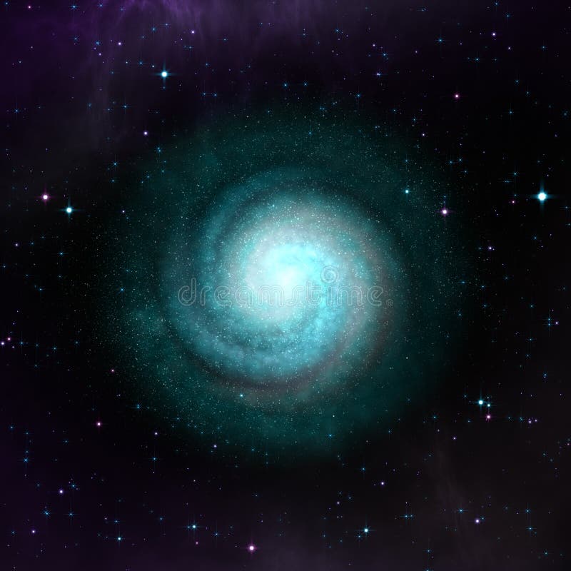 An Incredibly Beautiful Spiral Galaxy in Deep Space. Stock Image ...