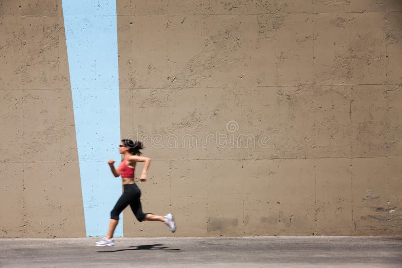 Incredibly Fit Woman Out for a Run, Stock Image - Image of exercise ...