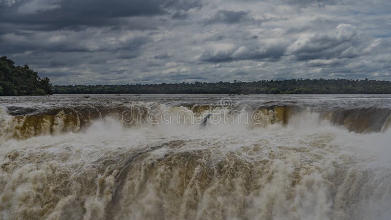 An Incredibly Powerful Waterfall -the Devil S Throat. Stock Image ...