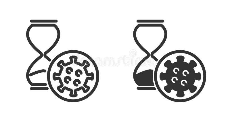 Incubation Period Icon in Two Versions in Simple Design. Vector ...