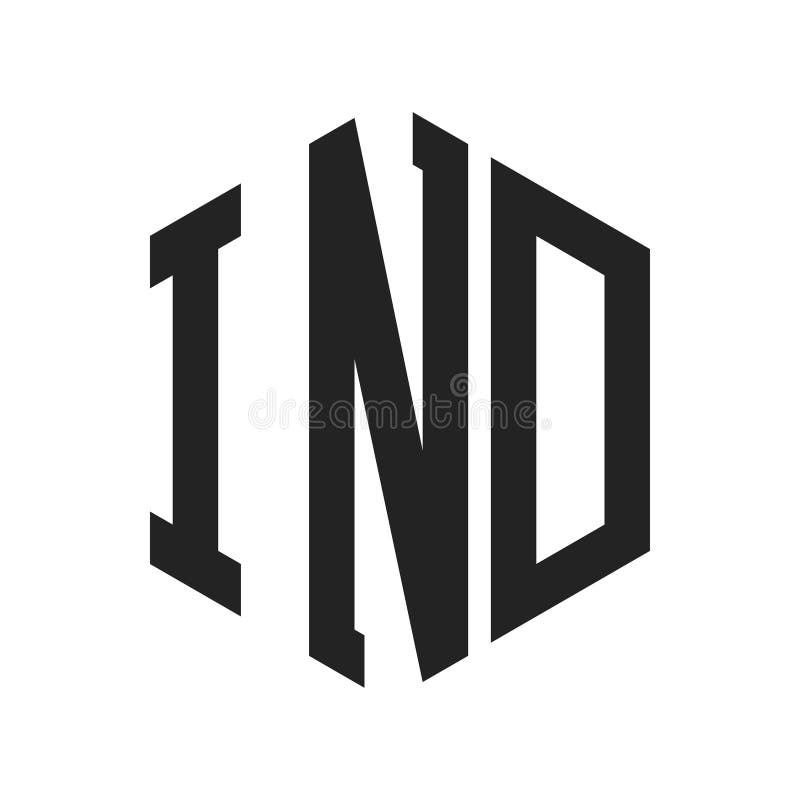 IND Logo Design. Initial Letter IND Monogram Logo Using Hexagon Shape ...