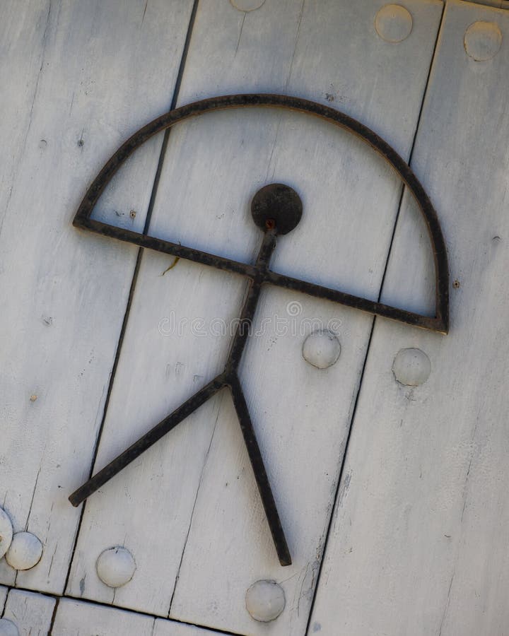 Indalo Man stock image. Image of symbol, messenger, almeria - 20539273