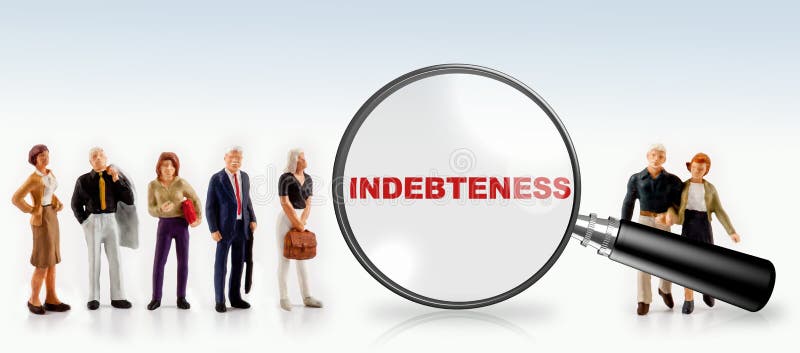Indebtedness concept stock image. Image of bank, budget - 76930887