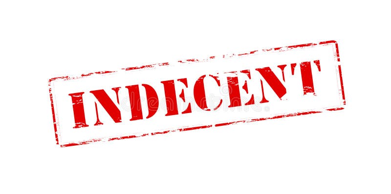 Indecente stock de ilustración. Ilustración de muestra - 104340972