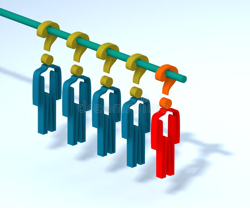 Indecisione ed incertezza illustrazione di stock. Illustrazione di ...