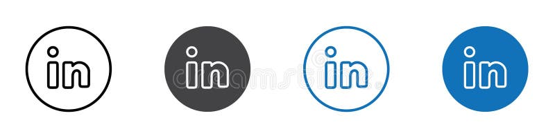 Indeed Icon Flat Editable Icon Mark Set Stock Vector - Illustration of ...