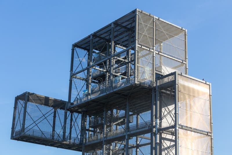 Indemann Watchtower Inden Germany Stock Photo - Image of viewing ...