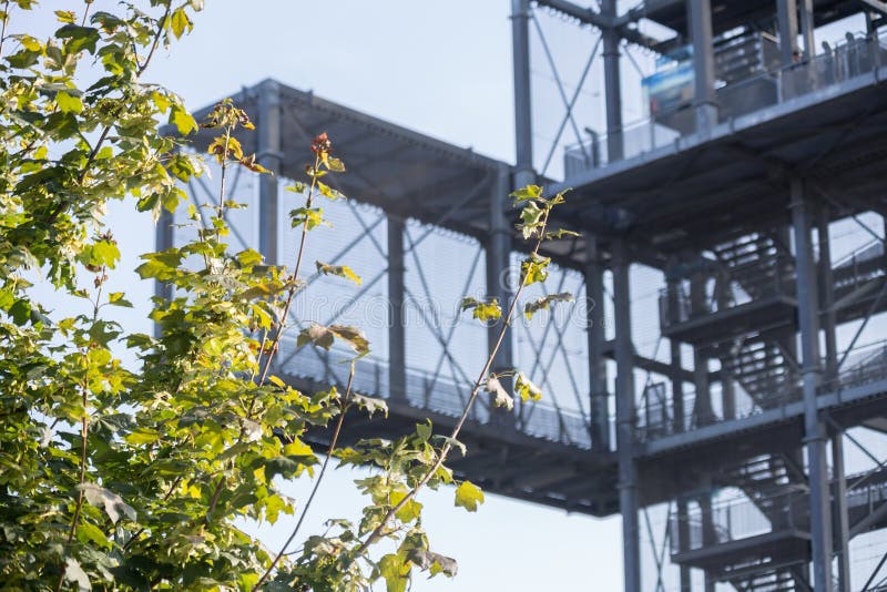 Indemann Watchtower Inden Germany Stock Photo - Image of observation ...