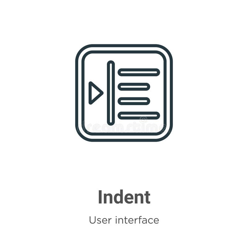 Increase Indent Icon Stock Vector Illustration Of Increase 181806735